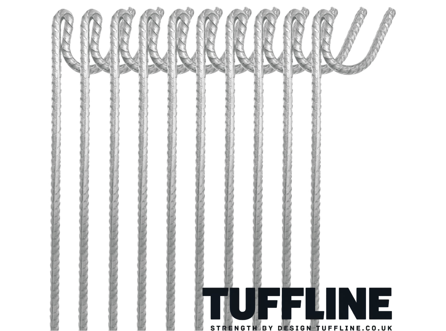 TuffLine Standard Galvanised Ribbed Fencing Pins – DBLMAX
